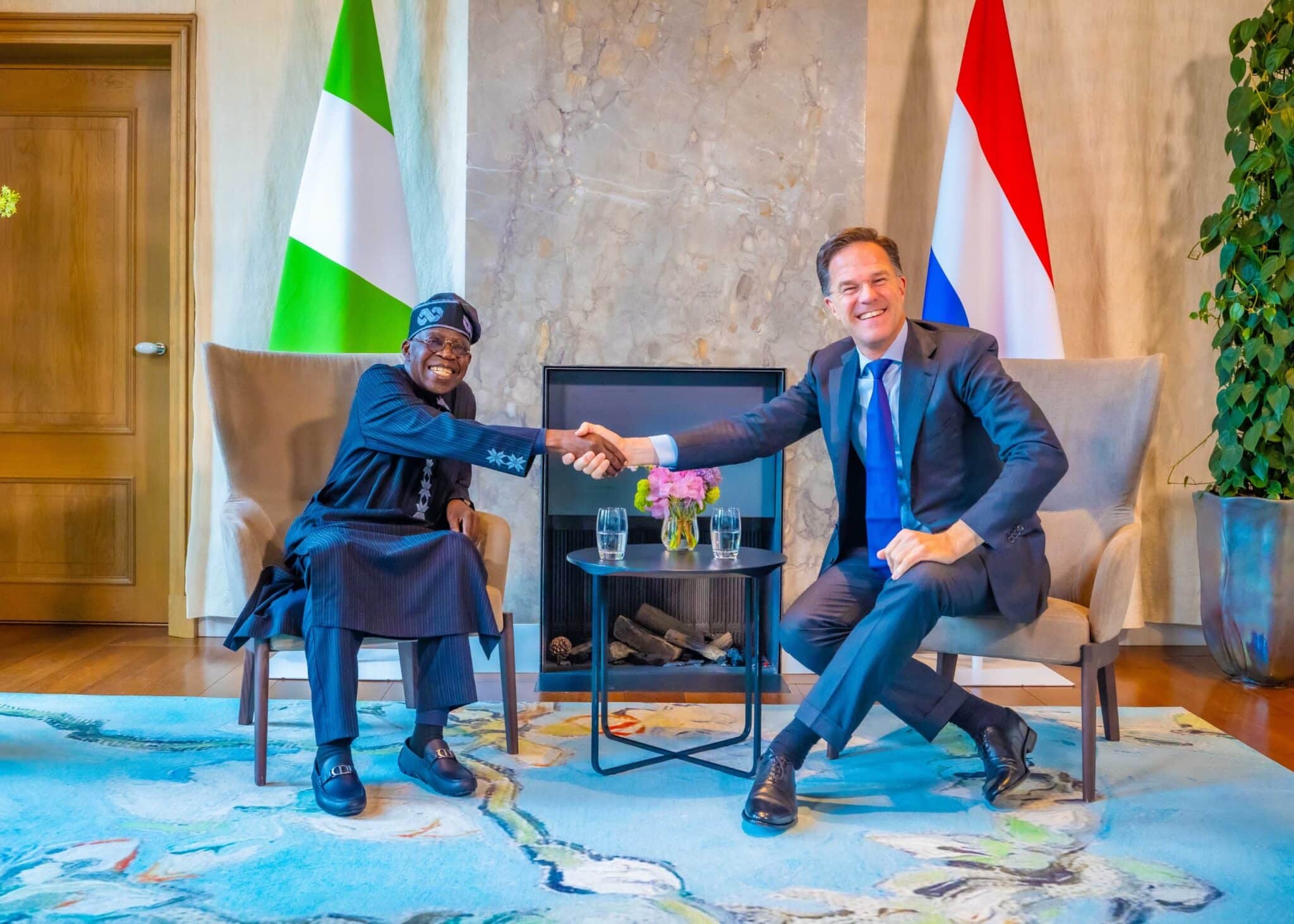 President Tinubu Meets With Prime Minister Mark Rutte Of Netherlands ...